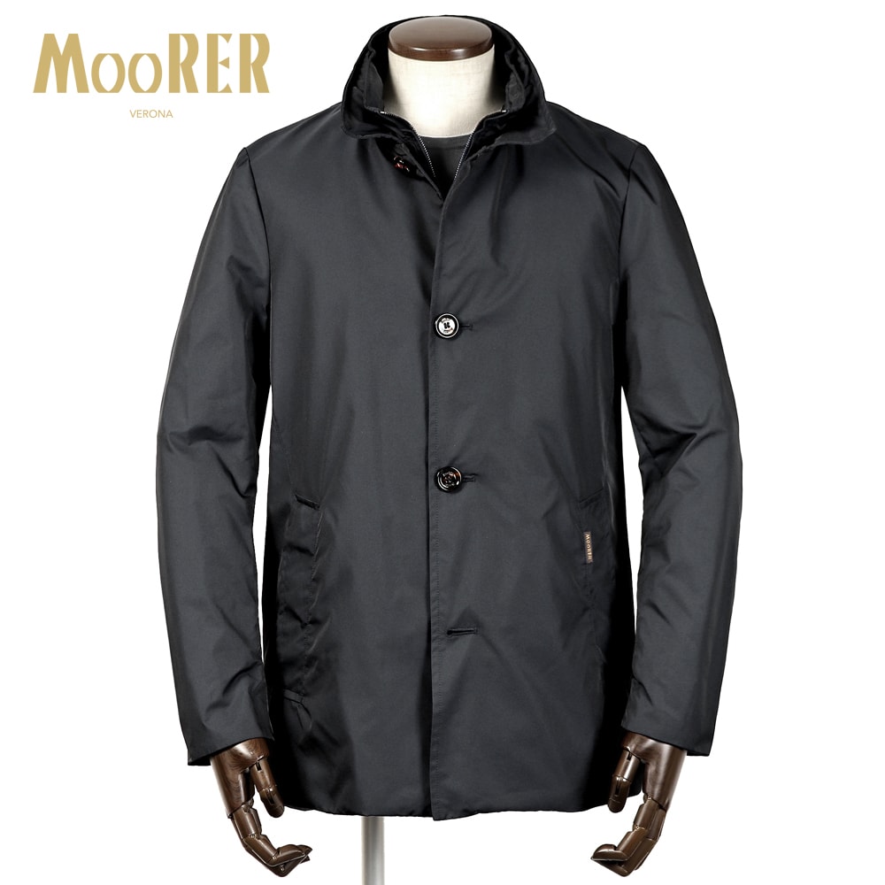 【楽天市場】ムーレー MOORER ／【国内正規品】／ 撥水二重染色ポリエステルツイル立ち襟ショートコート「BORROMINI-WK」（BLU ...