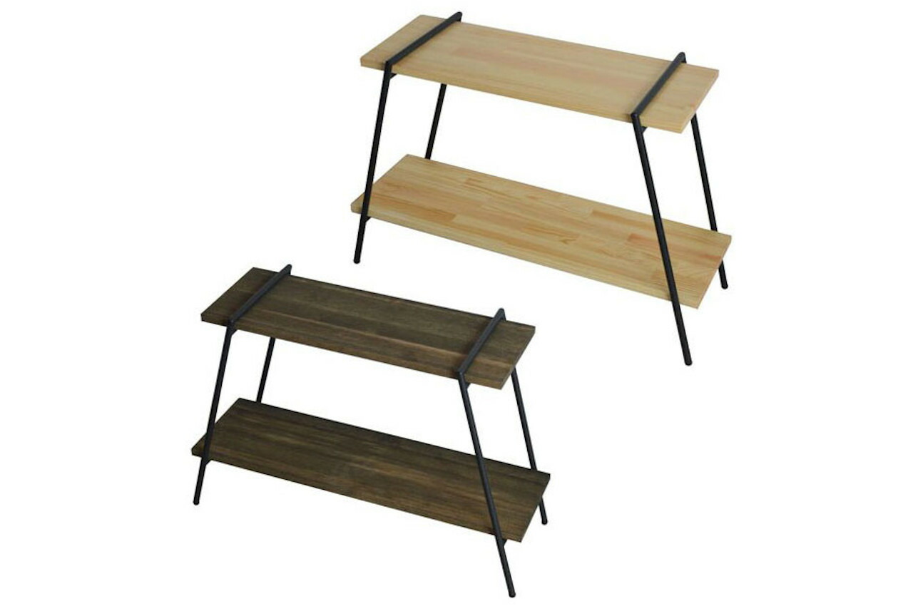 【楽天市場】送料無料 COLLEND コレンドIron Leg Rack 2段 アイアンレッグラック 2段 ラック 棚 収納 ディスプレイ ...