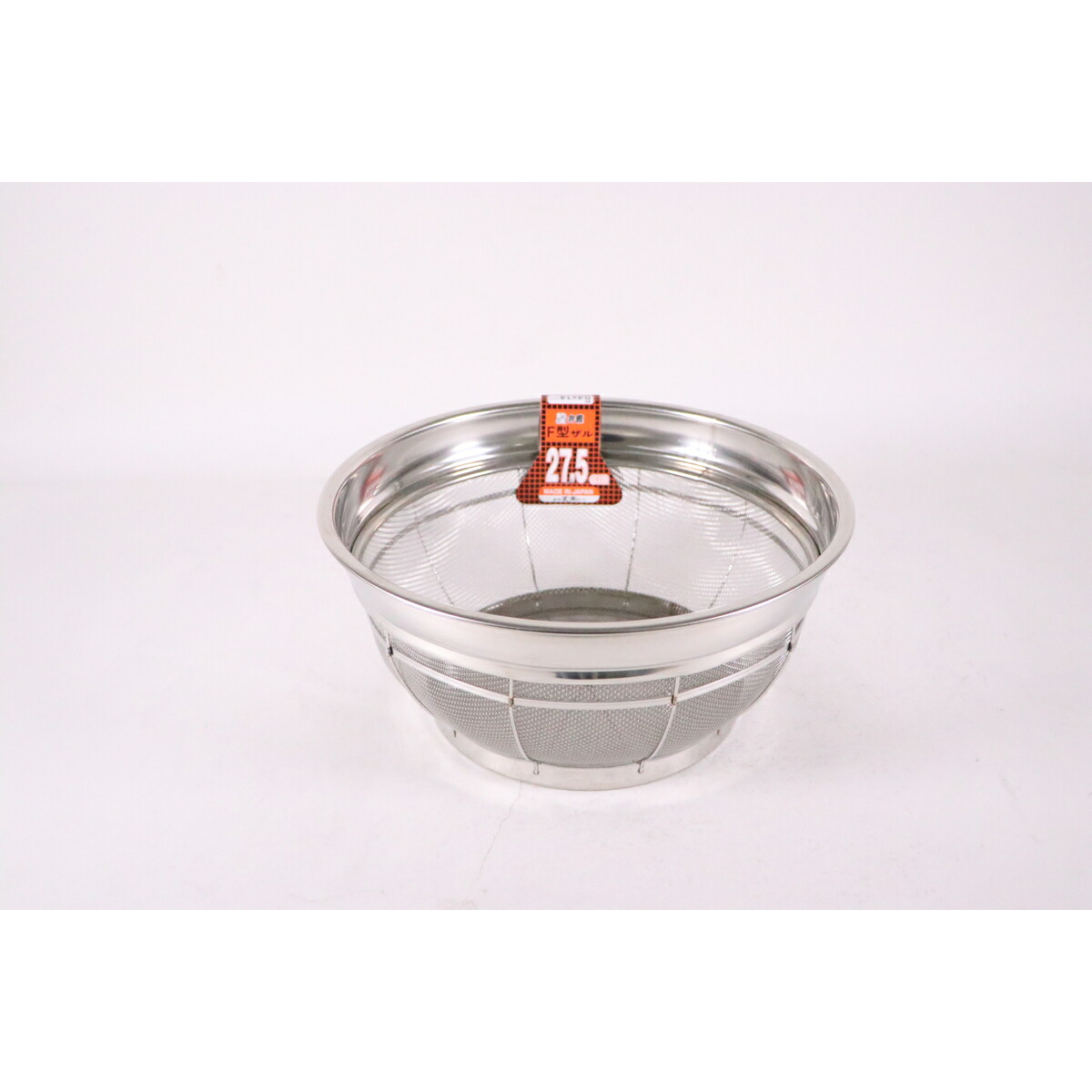 【楽天市場】本間冬治工業 BK 18−8F型ザル 27．5cm キッチン用品 キッチンツール キッチン 料理 調理器具 調理 調理場 厨房 業務用 本格 レストラン 料亭 家庭 手作り お店 ...