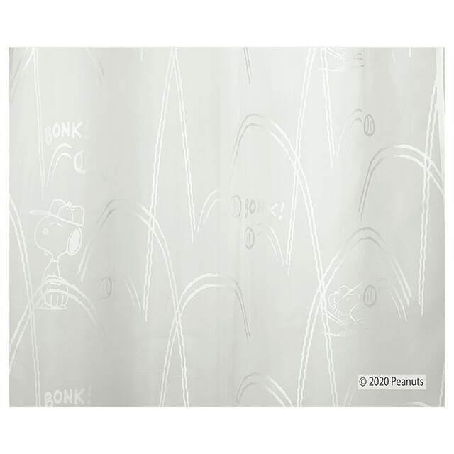 【楽天市場】ピーナッツ カーテン シアー ボンク！ボイル 約100×133cmの2枚組(1窓分) ホワイト スミノエ PEANUTS：憩ショップ
