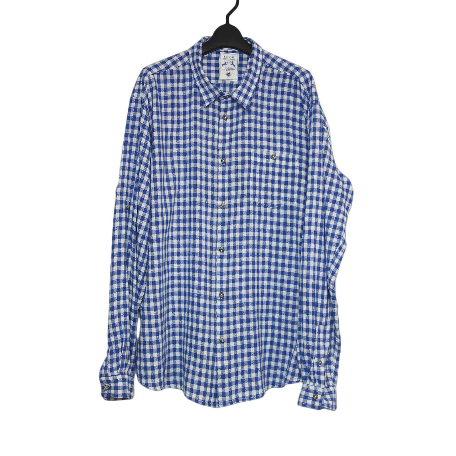 【楽天市場】【中古】SMOG チェック柄 チロルシャツ メンズ XXLサイズ SLIM FIT 古着 民族衣装 カントリーシャツ 大きいサイズ：異国屋