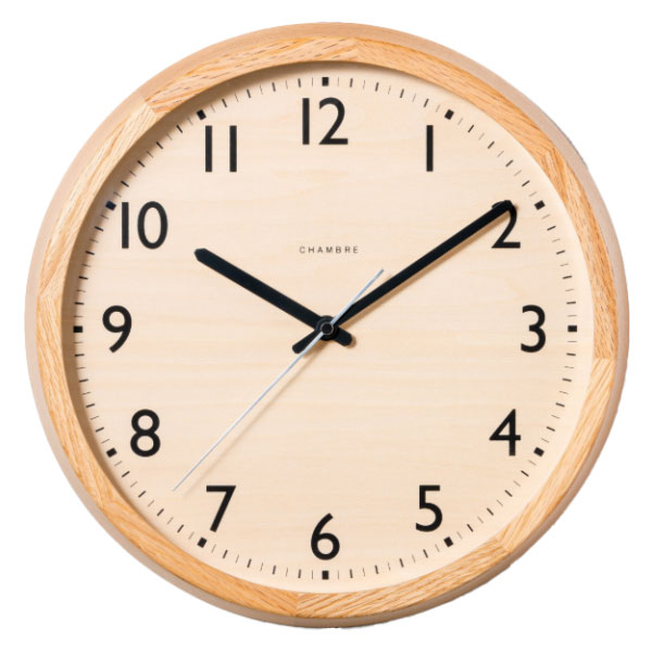 【楽天市場】【SS限定!確率1/2で最大100％ポイントバック】 静音稼働 電波時計 スイープ運針 DROP CLOCK【OAK】CH-039OA オーク無垢材 天然 北欧 シルバーの秒針 木 ...