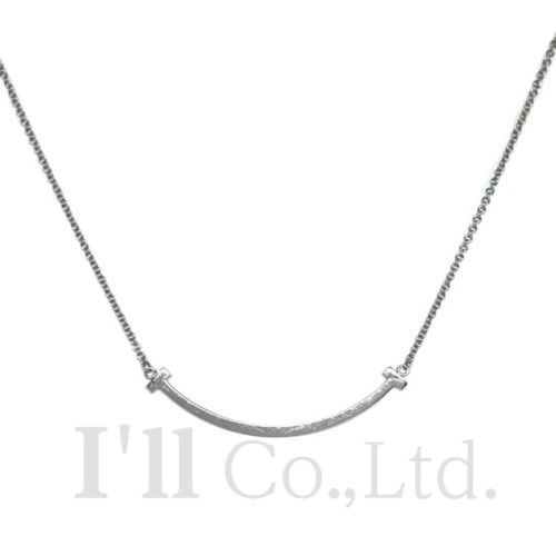 【楽天市場】【中古】Tiffany&Co. ティファニー Tスマイル ネックレス スモール 750WG ブランドジュエリー アクセサリー ...