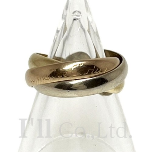 【楽天市場】【中古】CARTIER カルティエ トリニティ リング クラシックモデル 750YG 750WG 750PG ＃49 ブランドジュエリー アクセサリー 指輪 9号 MM K18 ...