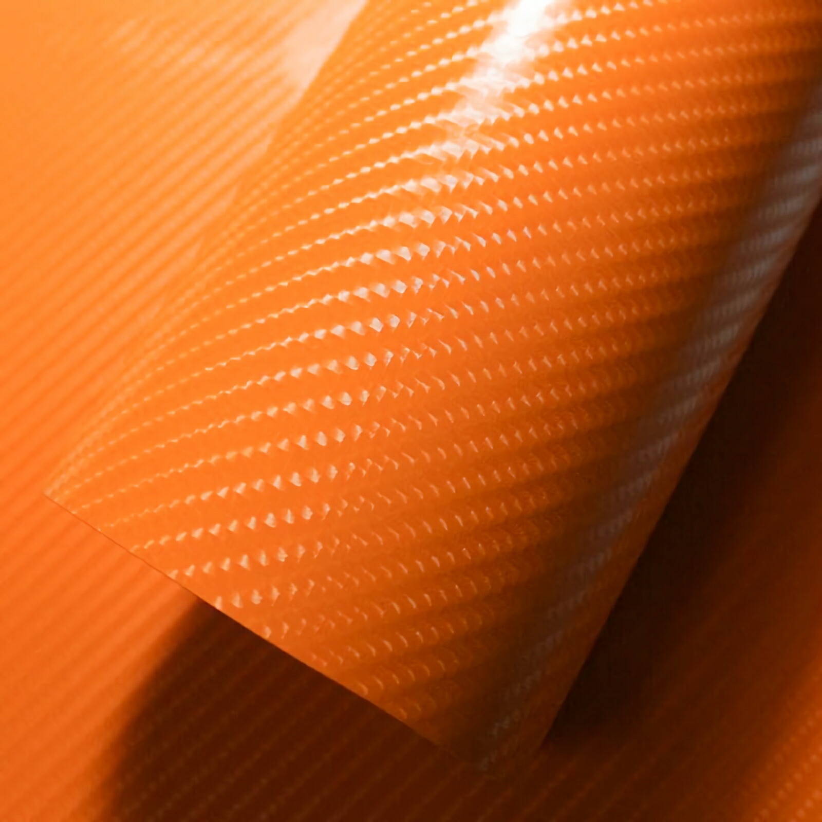 【楽天市場】4D カーボンシート カーラッピングシート カッティングシート オレンジ 10×10cm：Ilmondomall