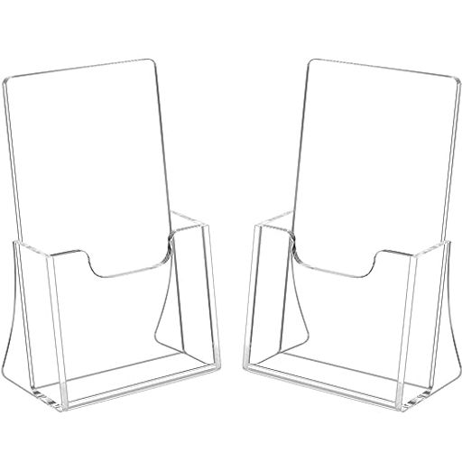 【楽天市場】YMJOGGUE カタログ・POP広告スタンド 2個セット 透明アクリル A6縦型 パンフレット立て チラシ立て カタログラック ...