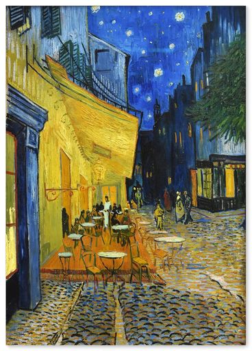 【楽天市場】ポスターゴッホ絵画『夜のカフェテラス』A2サイズ【日本製】[インテリア壁紙用]壁紙アートポスター：Ilmondomall