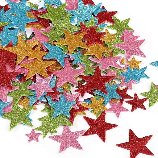 【楽天市場】NALERクリスマス星シールキラキラステッカースポンジテープごほうびシール手帳用ステッカー200枚入れ：Ilmondomall