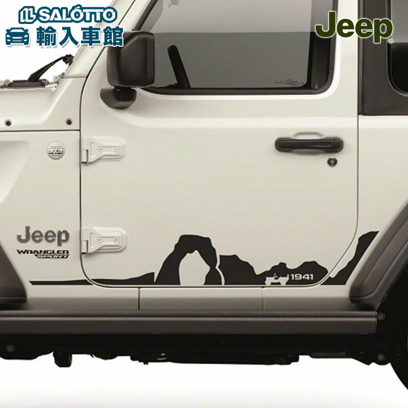 【楽天市場】【 JEEP 純正 】ボディ サイド デカール マウンテン JL ラングラー 2ドア 2018.10～ スポーツ ステッカー ...