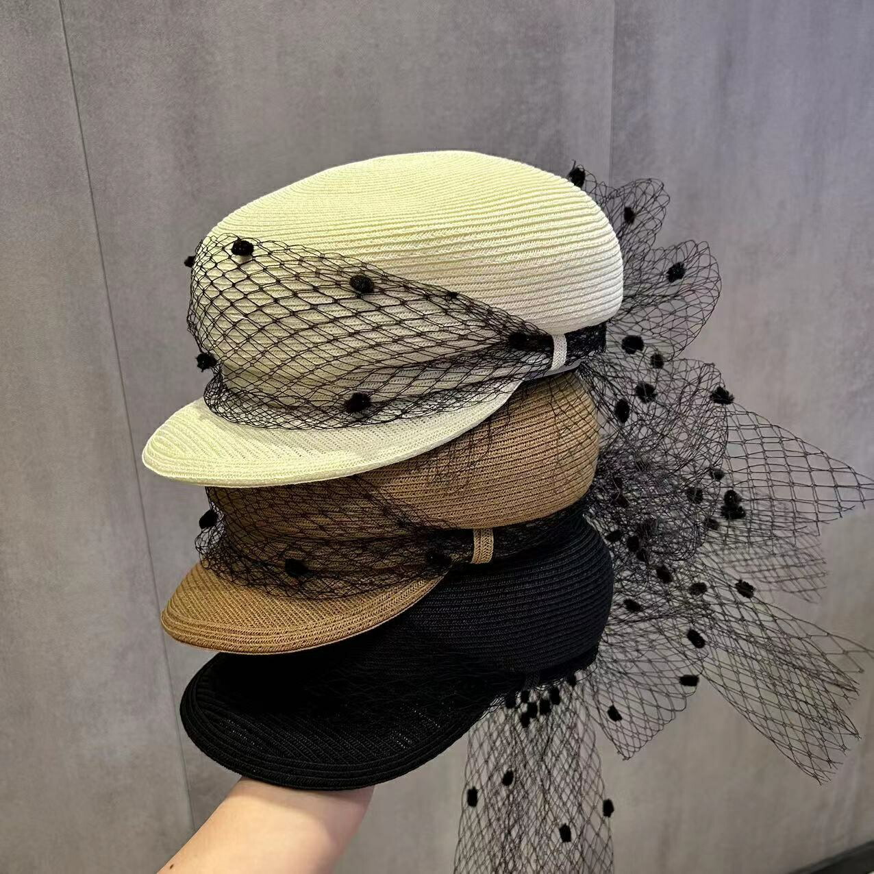 【楽天市場】チュールドット ストロー キャスケット ストロー ハット 帽子 レディース ベーシック カジュアル きれいめ シンプル カジュアル 大人 HT-1585CMY IMAGIBUNE ...
