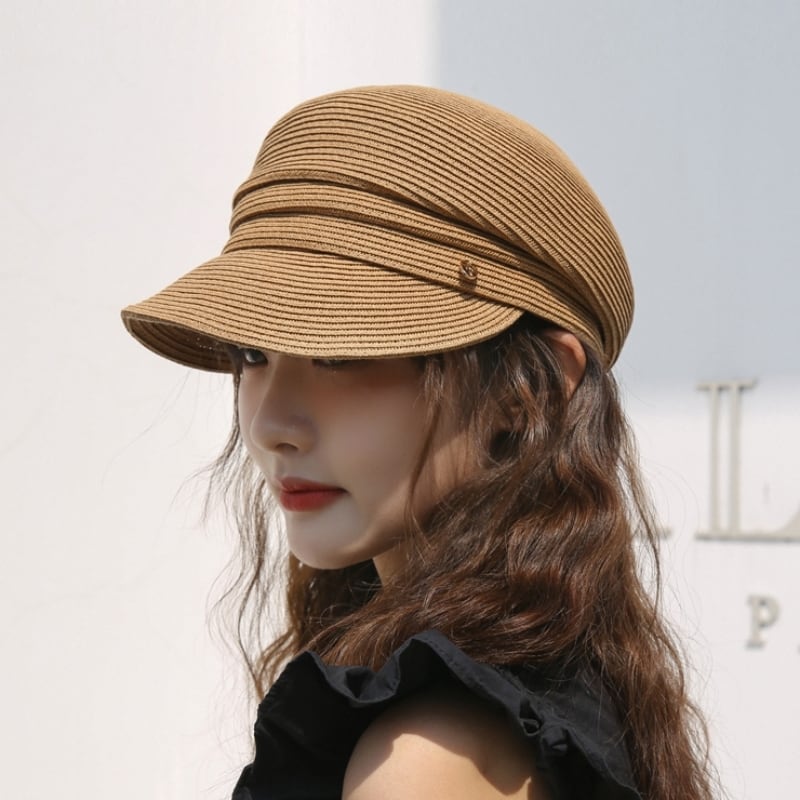 【楽天市場】全5色 ストロー キャスケット ストロー ハット 帽子 レディース ベーシック カジュアル きれいめ シンプル 韓国 可愛い 大人 HT-1605CMY IMAGIBUNE お ...