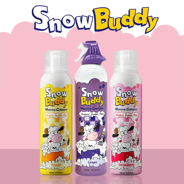 【楽天市場】【SET】Snow Buddy スノーバディ ホイップクレンザー 混合 3点セット (パウダー200ml+イチゴ200ml+ブドウ ...