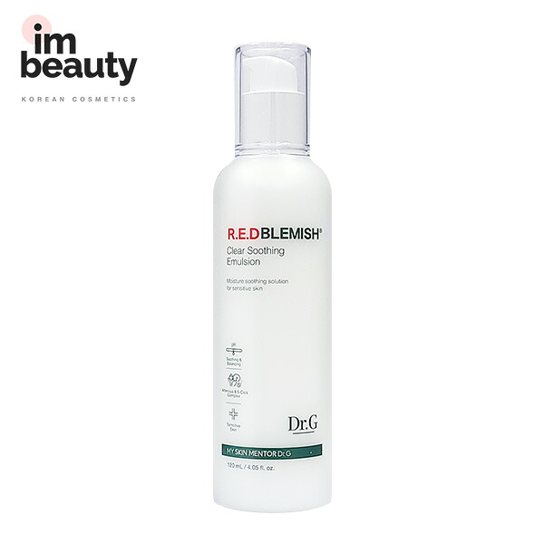 【楽天市場】Dr.G レッドブレミッシュスージンエマルジョン120ml/R.E.D BLEMISH CLEAR SOOTHING ...