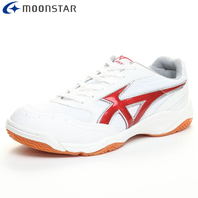 【楽天市場】ムーンスター MOONSTAR 体育館シューズ メンズ レディース ユニセックス ジュニア ジムスターS400 ホワイト/レッド 軽量 屈曲 耐久性 2E シューズ 靴 用品 用具 ...