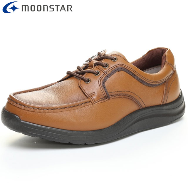 【楽天市場】ムーンスター ウォーキングシューズ メンズ ワールドマーチ WM3130 キャメル 48597861 MOONSTAR 内側 ...