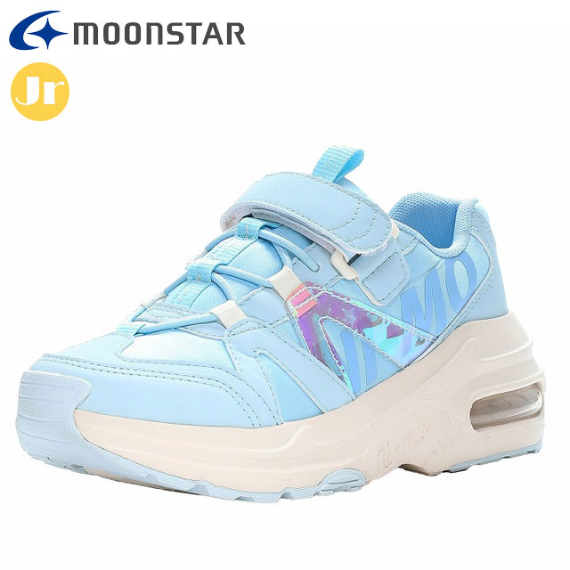 【楽天市場】ムーンスター スニーカー ジュニア シューズ ニーモ NM J090 サックス 12297629 MOONSTAR 子供靴 ガールズ向け 厚底ソール 替えられる2WAYタイプ ...