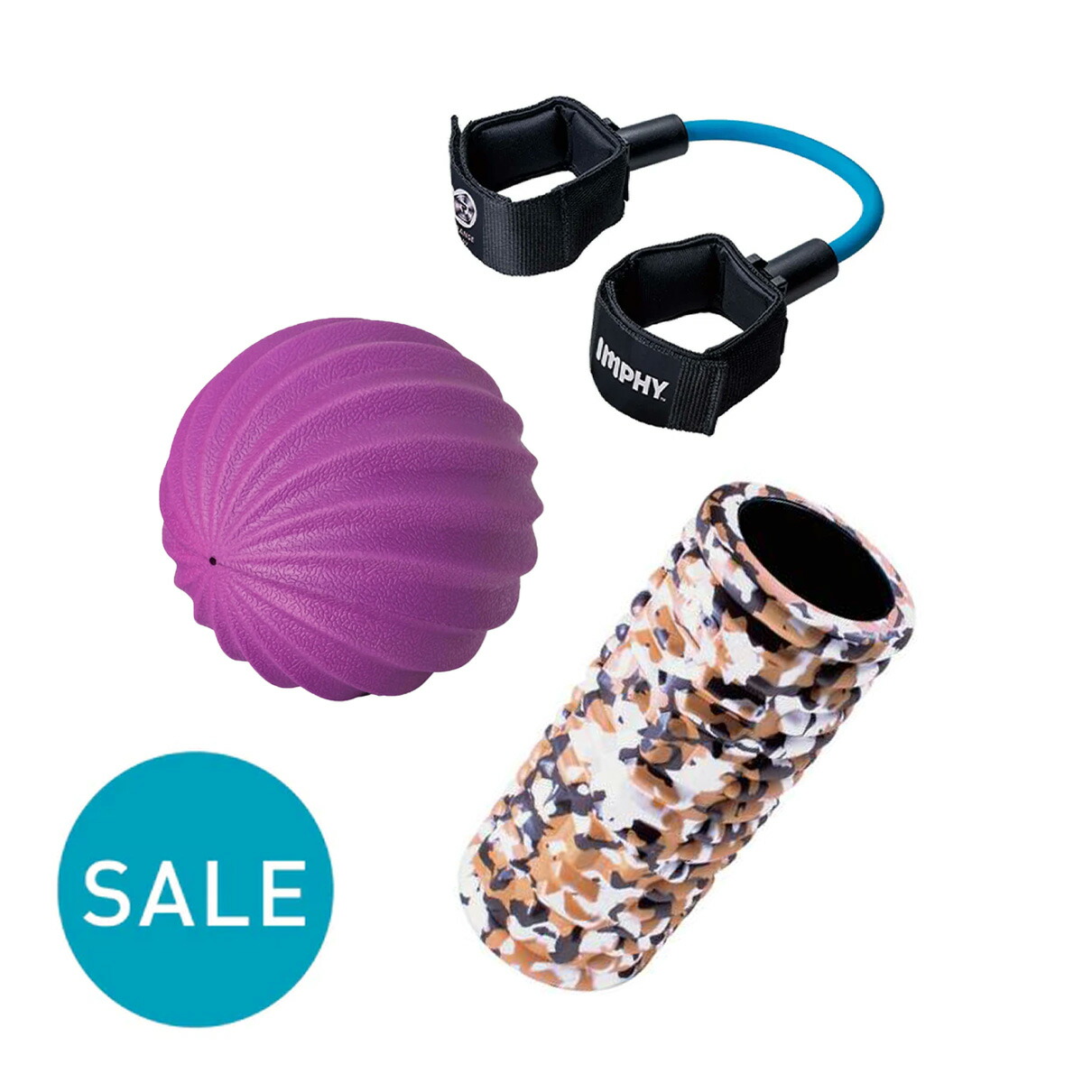 【楽天市場】【公式】インフィ ヒップアップセット フォームローラー レジスタンスチューブ スパイラルボール IMPHY フィットネス 初心者 トレーニング 福袋 母の日 プレゼント 40代 ...