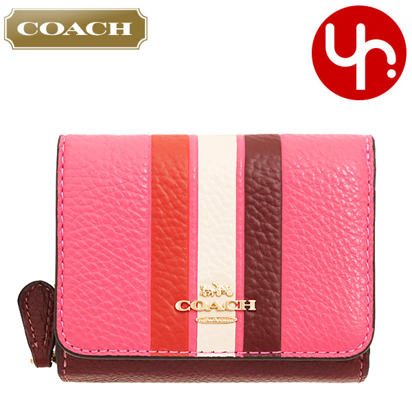 【楽天市場】コーチ COACH 財布 三つ折り財布 FC4525 C4525 コンフェティピンク×マンゴーマルチ 特別送料無料 カラーブロック ...