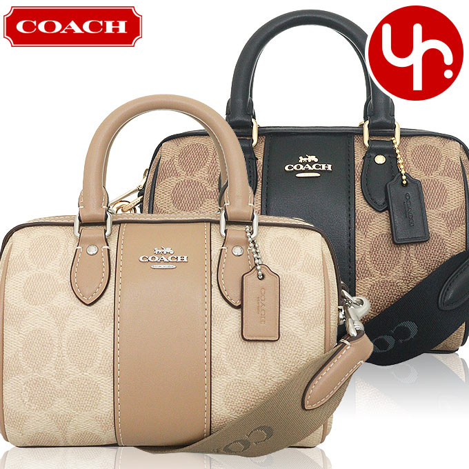 【楽天市場】【48時間限定ポイント5倍】コーチ COACH バッグ ショルダーバッグ FCW331 CW331 特別送料無料 シグネチャー コーテッド キャンバス ストライプ ミニ ローアン ...