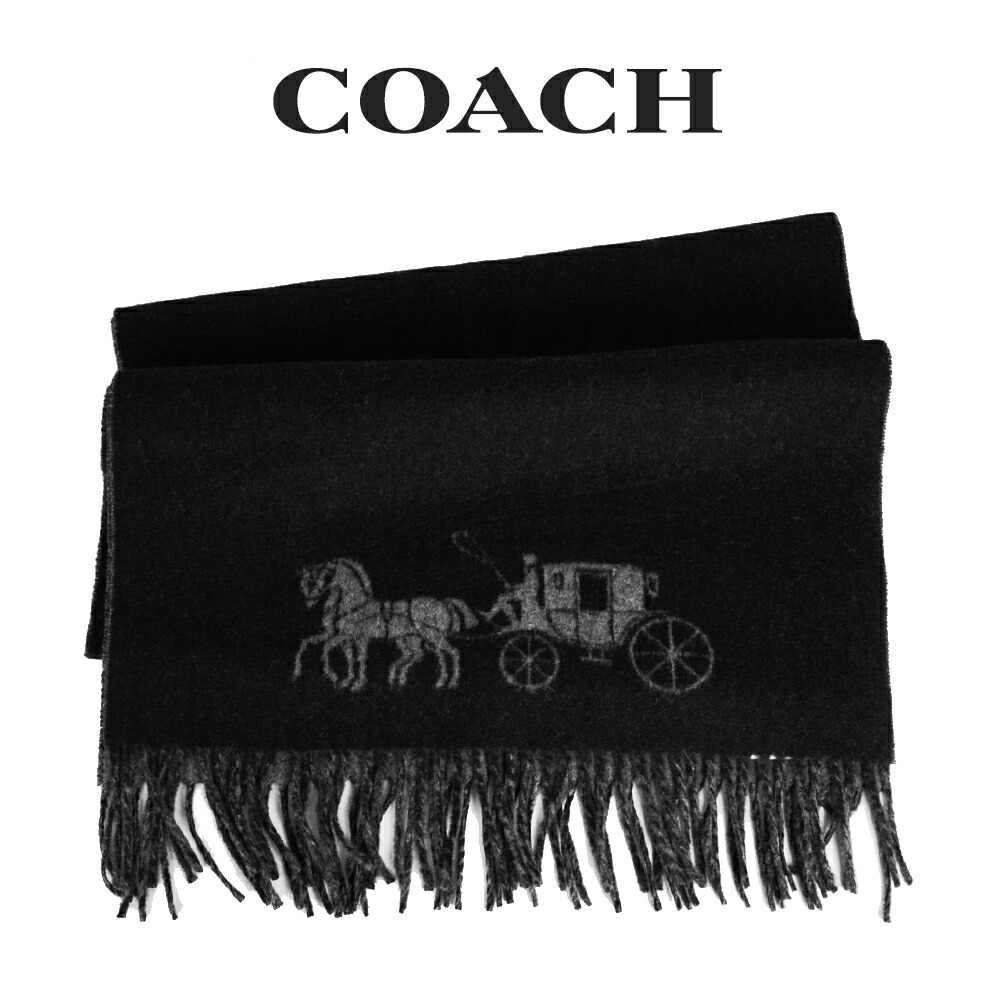 【楽天市場】★ コーチ COACH アウトレット バレンタイン レディース 小物 マフラー 4622 BK/HG(ブラック×ヘザーグレー ...