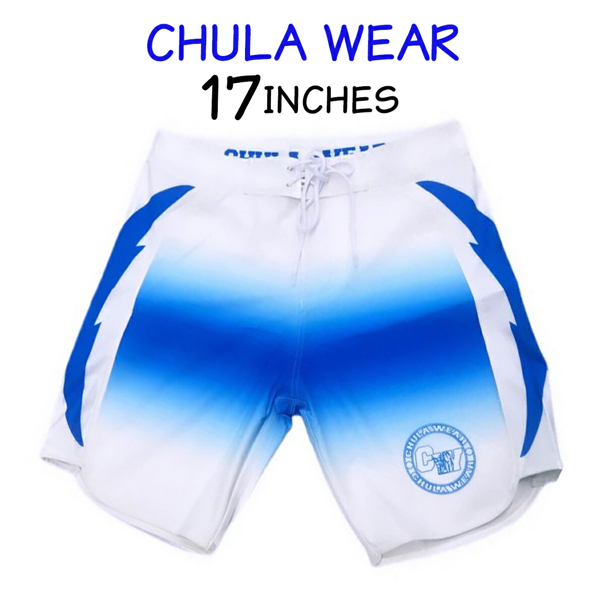 【楽天市場】チュラウェア サーフパンツ CHULA WEAR ステージ ショーツ 水着 LIGHTNING‘S 17 INCHES ハーフ ...