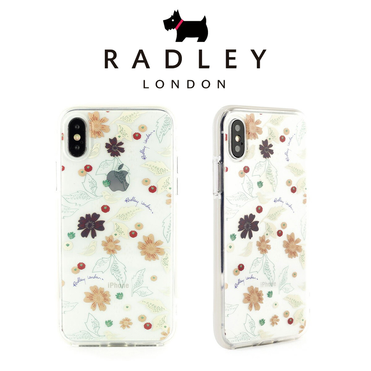 【楽天市場】ラドリー RADLEY BUMPER iPhone X/XS Case FLORAL アイフォン ケース Dog 犬 花柄 ...