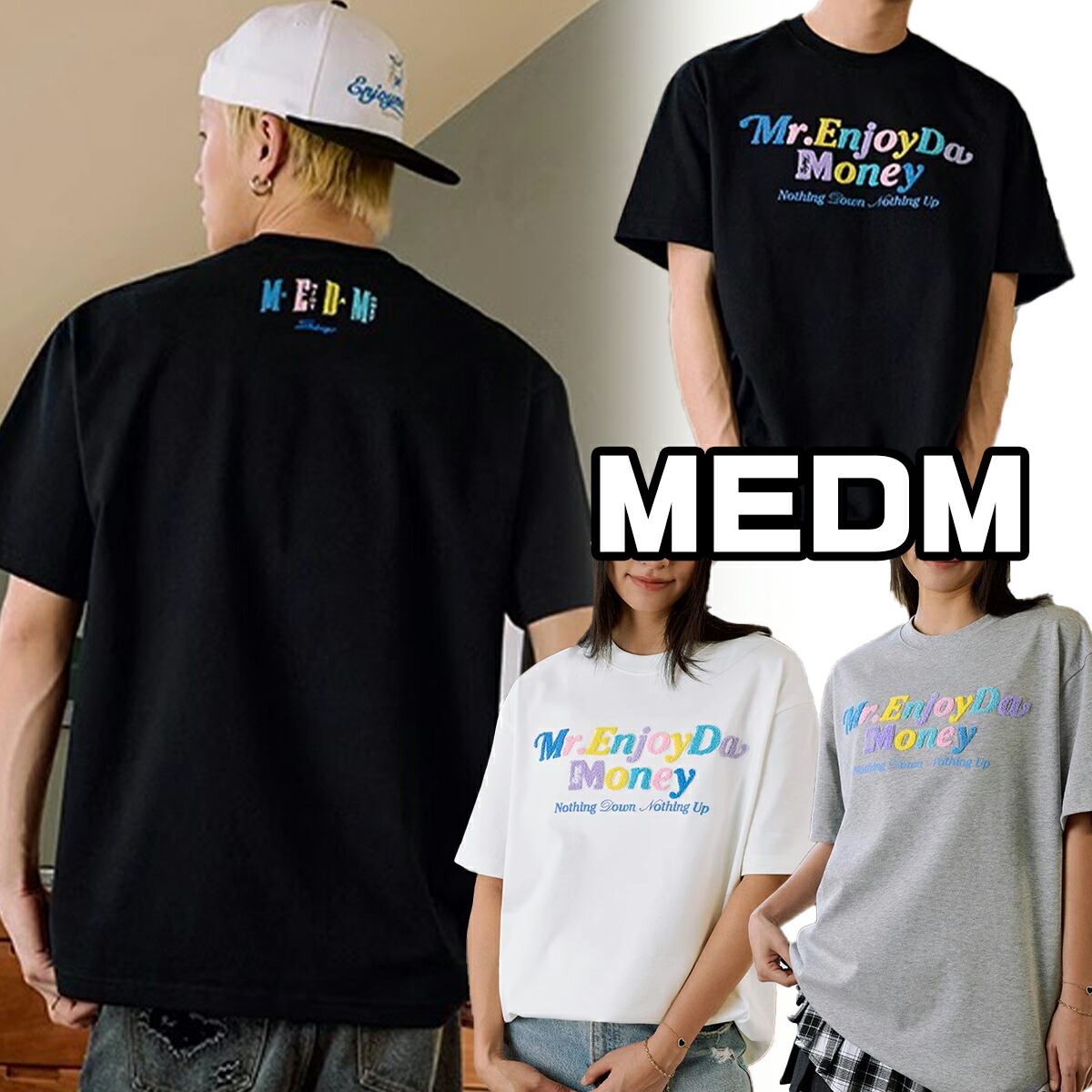 【楽天市場】MEDM Tシャツ ミスターエンジョイダマネー ストリート ウォッシュド 半袖 オーバーサイズ ロゴ LOGO ヒップホップ カジュアル トップス メンズ レディース ユニセックス ...