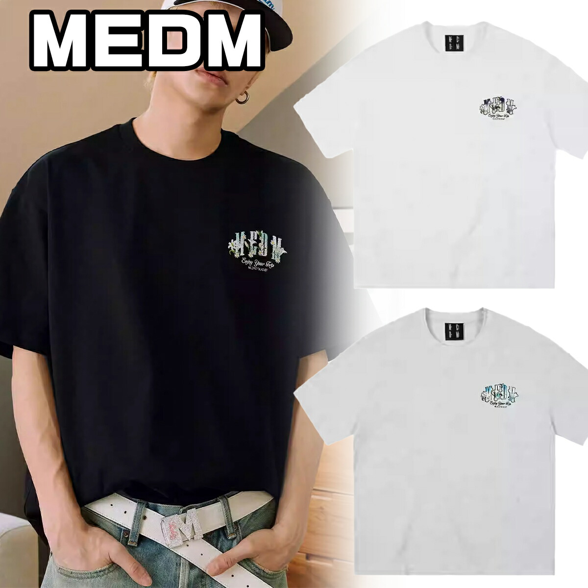 【楽天市場】MEDM Tシャツ ミスターエンジョイダマネー ストリート 半袖 オーバーサイズ ロゴ LOGO ヒップホップ カジュアル トップス メンズ レディース ユニセックス[衣類]ユ ...