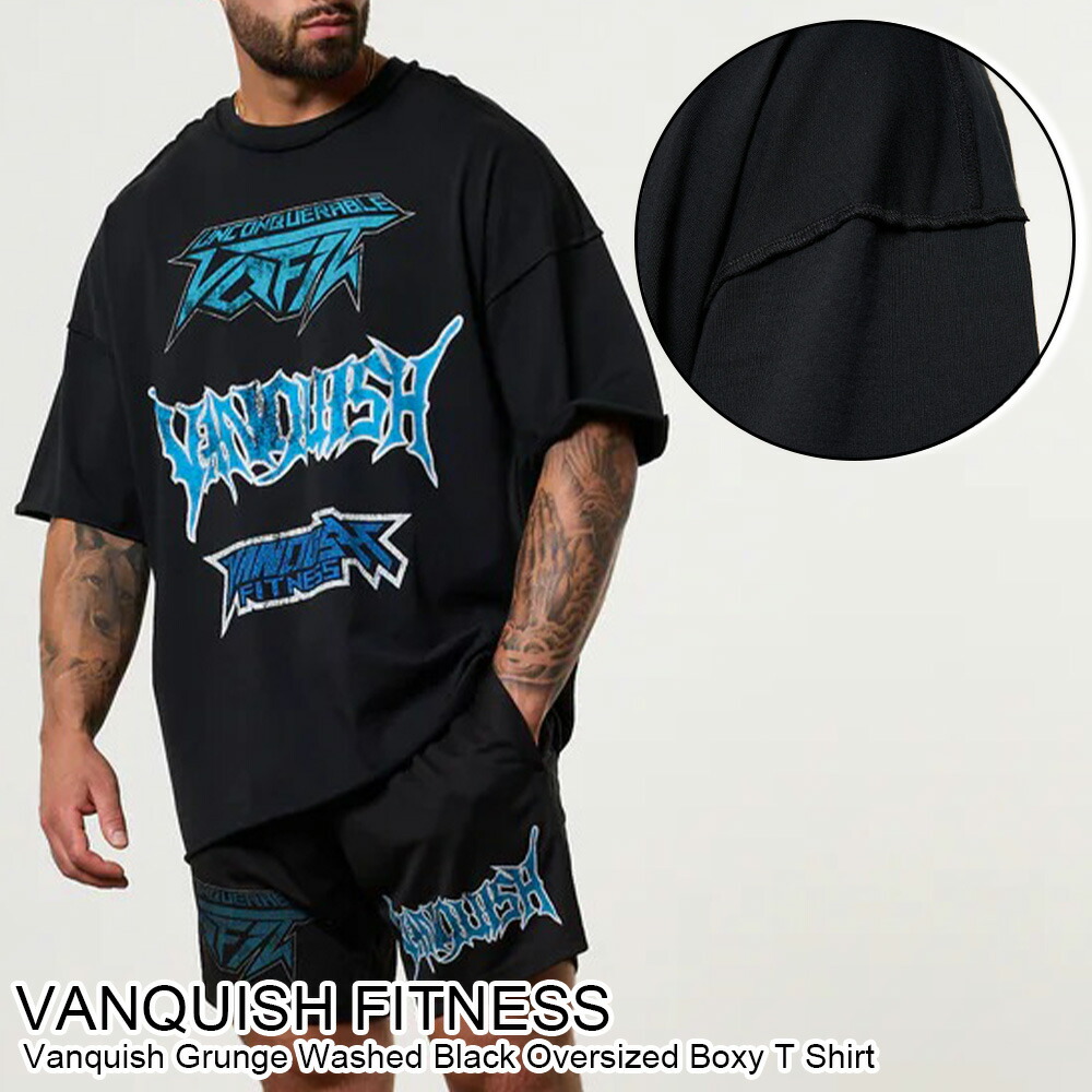 【楽天市場】ヴァンキッシュ フィットネス 半袖 Tシャツ VANQUISH FITNESS オーバーサイズ Vanquish Grunge ...