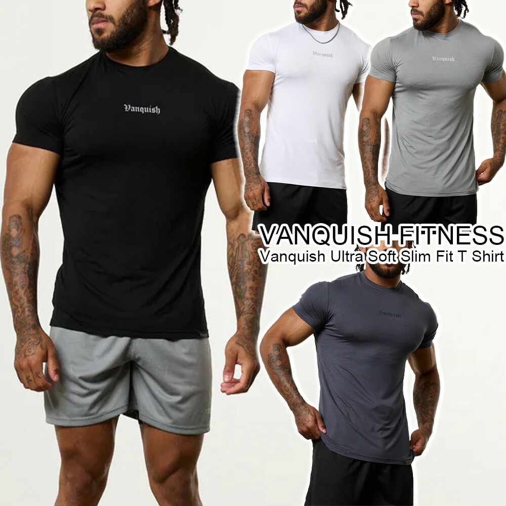【楽天市場】ヴァンキッシュ フィットネス 半袖 Tシャツ VANQUISH FITNESS スリムフィット Vanquish Ultra ...