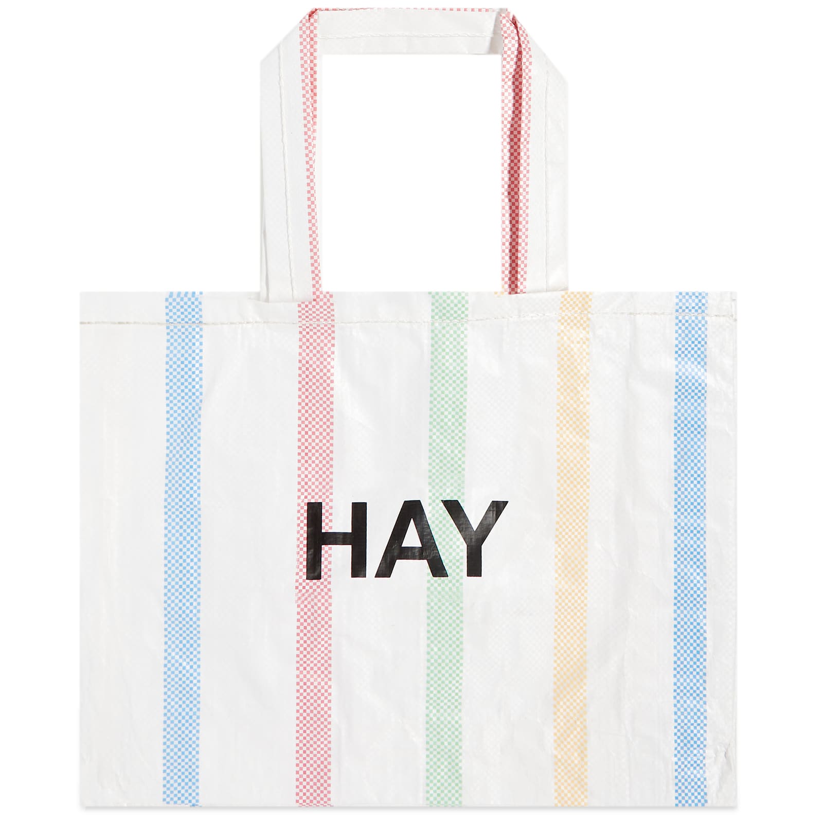HAY エコバッグ ヘイ CANDY STRIPE SHOPPER M トートバッグ キャンディストライプ 鞄 手さげ かばん バック ロゴ ...