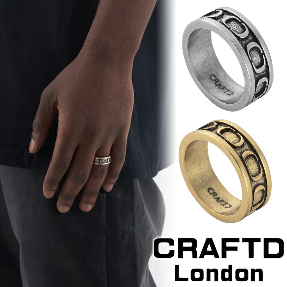 【楽天市場】CRAFTD London 指輪 クラフトロンドン CRAFTD BAND RING リング ゴールド シルバー メンズ 18k ...