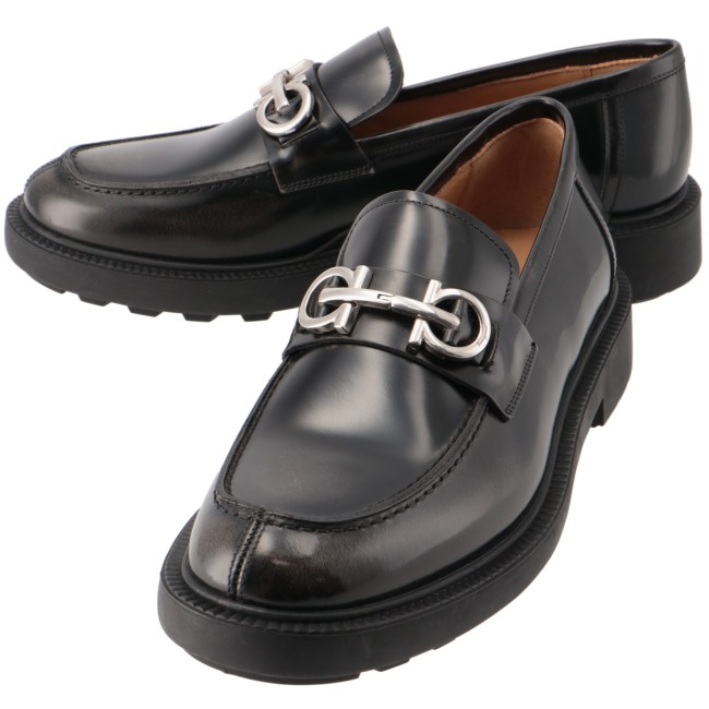 【楽天市場】【SALE】フェラガモ/FERRAGAMO シューズ メンズ GALLES モカシン NERO 021141-0001-0010 ...