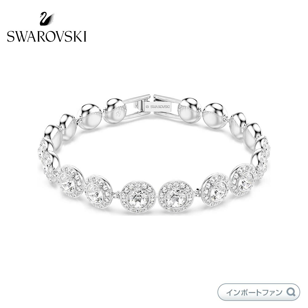 【楽天市場】スワロフスキー ウナ テニス ブレスレット ラウンドカット ホワイト ロジウム・プレーティング 5682279 ：Import Fan