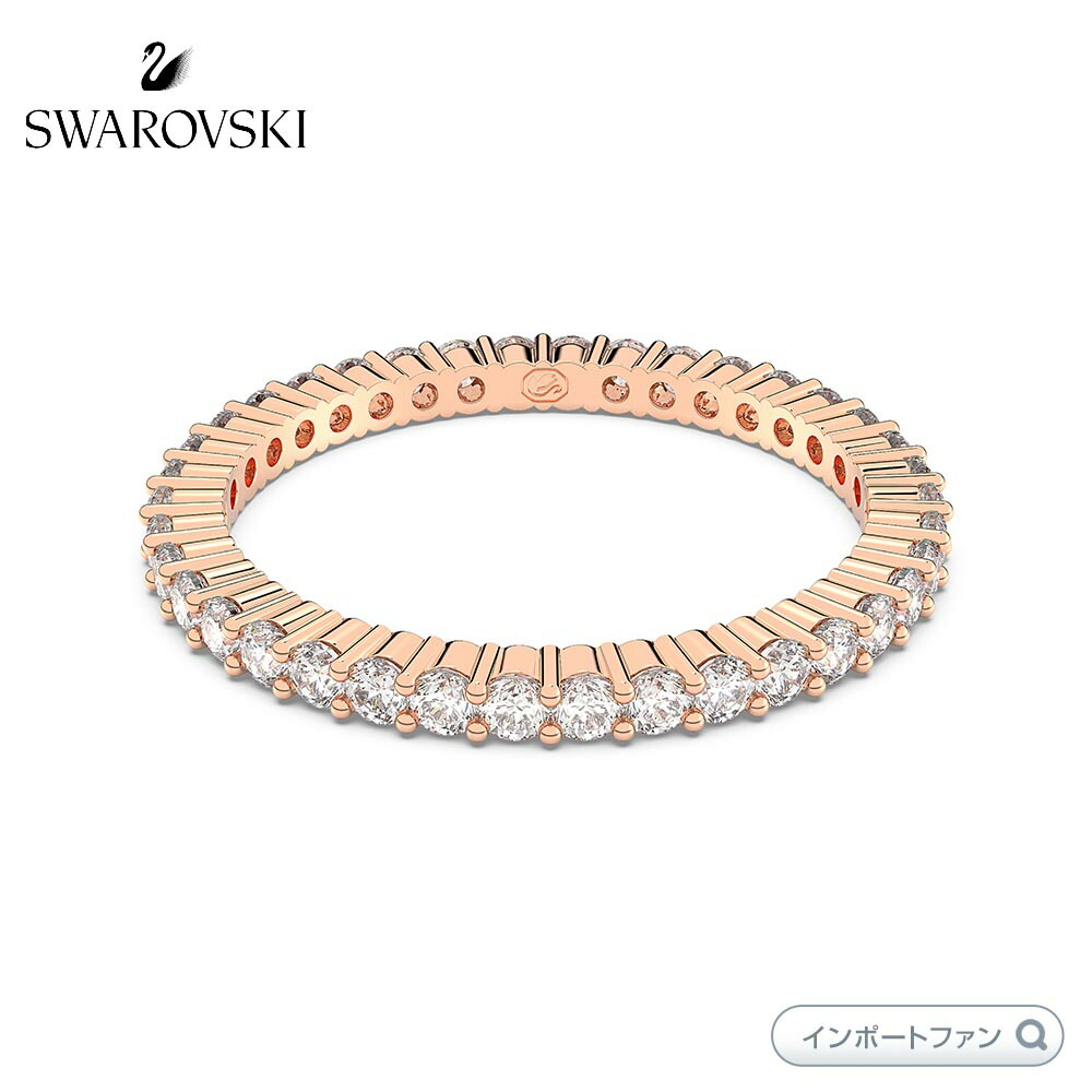 【楽天市場】スワロフスキー ヴィットーレ リング 指輪 ラウンドカット ホワイト ローズゴールドトーン仕上げ 5656303 ...