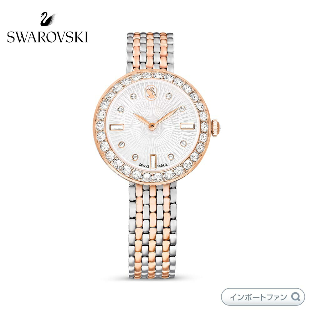 【楽天市場】スワロフスキー ケルタ ウォッチ 腕時計 スイス製 メタルブレスレット ローズゴールドカラー ミックスメタル仕上げ 5672971 ...