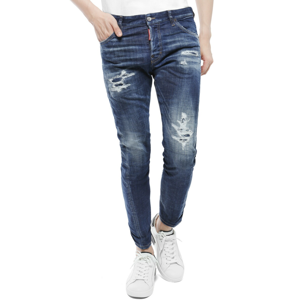 【楽天市場】ディースクエアード DSQUARED 2 ジーンズ メンズ S74LB1333 S30342 470 クラッシュ＆リメイク加工 ...