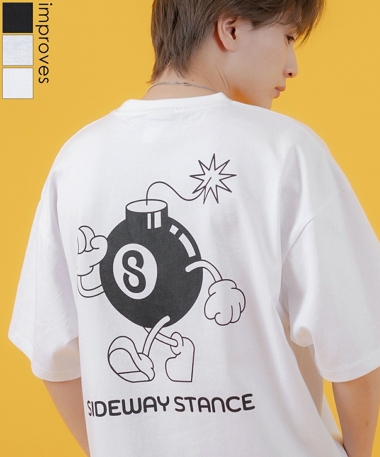 【楽天市場】半袖Tシャツ メンズ レディース SIDEWAY STANCE サイドウェイスタンス オリジナルプリント Sボム カットソー 大きめ アメカジ カジュアル スケーター ストリート ...