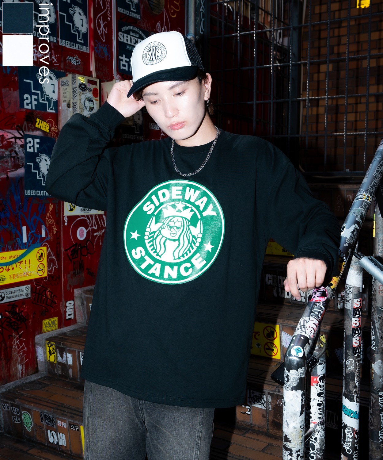 【楽天市場】【SALE / 30%OFF】長袖Tシャツ メンズ レディース SIDEWAY STANCE サイドウェイスタンス サークル ラベル プリント アメカジ カジュアル Y2K ...