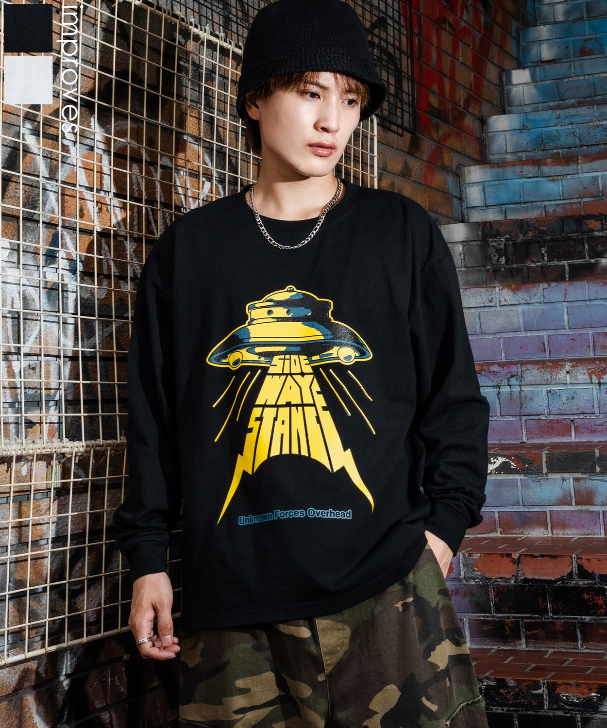 【楽天市場】【SALE / 32%OFF】カットソー メンズ レディース SIDEWAY STANCE サイドウェイスタンス ロンT 長袖 Tシャツ UFO プリント アメカジ カジュアル ...