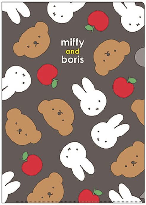 【楽天市場】ミッフィー/クリアファイル[A4](BA22-25)/グレー/miffy and boris(mail 190)：キャラクターズラボ