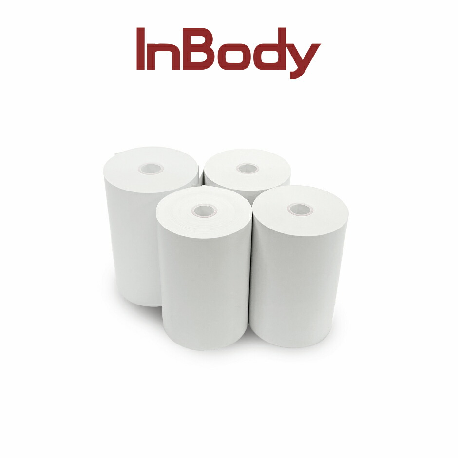 【楽天市場】InBodyサーマルプリンター専用 ロールペーパー 4巻入 インボディ 消耗品：インボディ楽天市場店