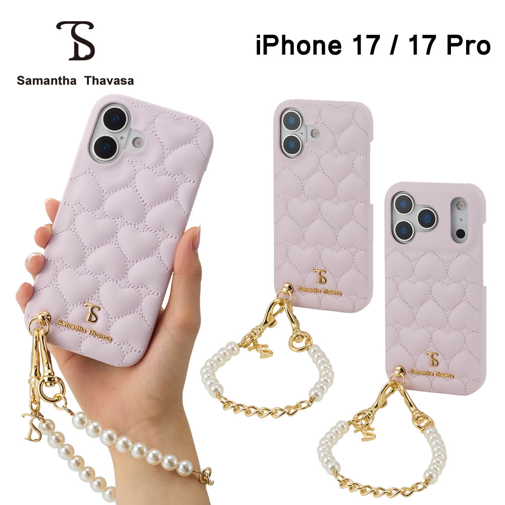 【楽天市場】Samantha Thavasa Wrap Case Heart Quilting with Hand Strap for iPhone17 17Pro スマホケース カバー ...
