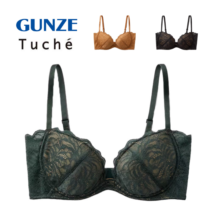 【楽天市場】グンゼ ブラジャー 脇高 レディース 脇肉 総レース かわいい おしゃれ セクシー ワイヤー 補整 寄せ すっきり ストレッチ 脇高ブラ トゥシェ Tuche GUNZE ...