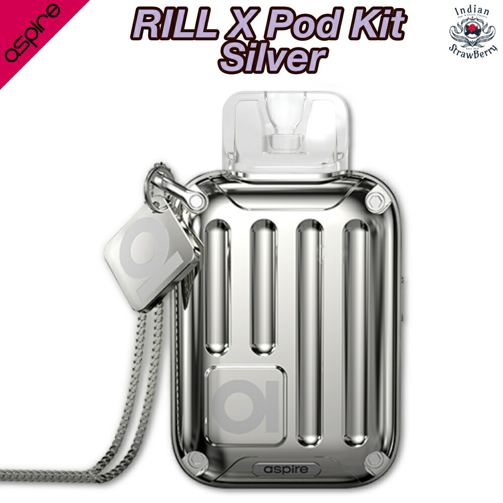 【楽天市場】Aspire Riil X Pod Kit 700mAh Silver アスパイア リール エックス：Indian ...