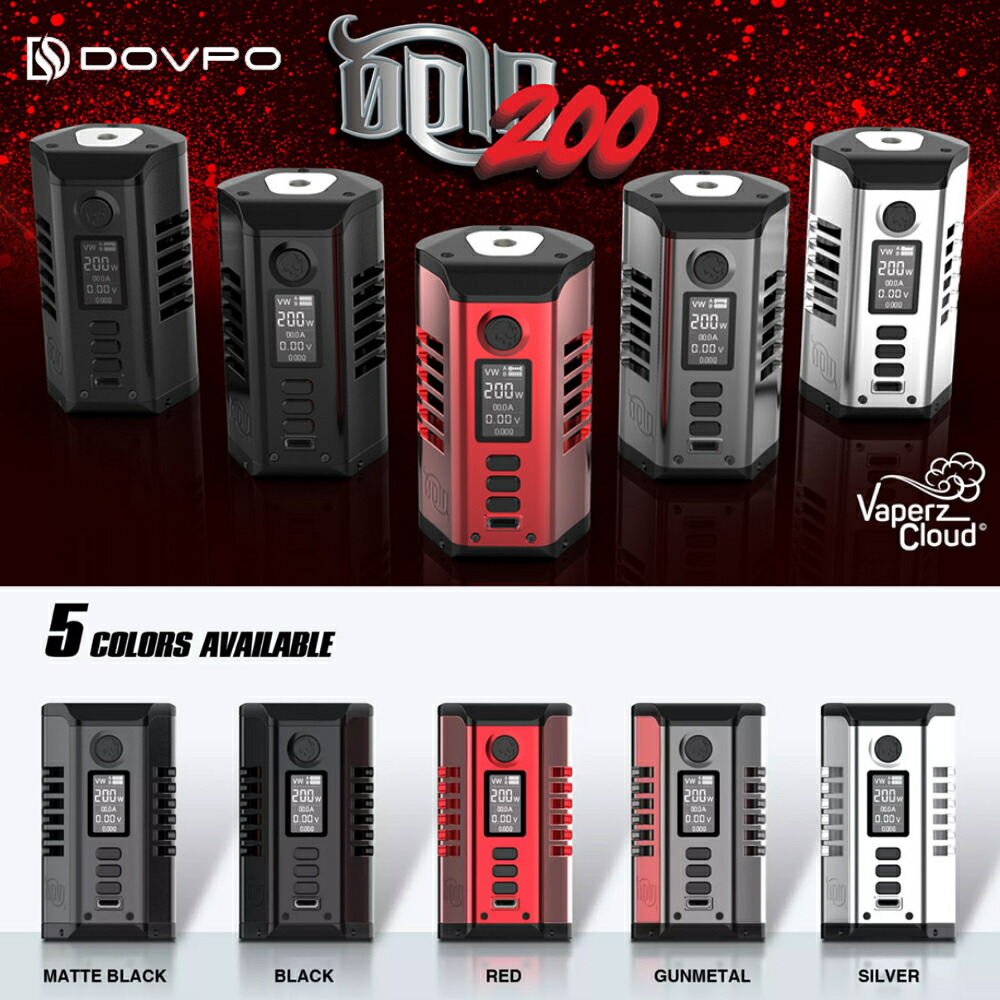 【楽天市場】Dovpo Odin 200 Box Mod オーディン デュアルバッテリーMOD：Indian Strawberry 楽天市場店