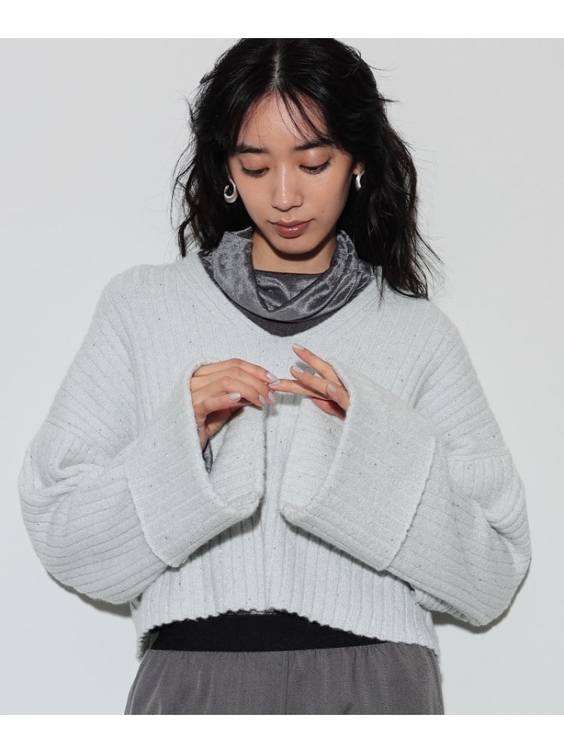 【楽天市場】【SALE／20%OFF】スパンコール混Vネックニット GALLEST インディヴィ トップス ニット ベージュ グレー ホワイト【RBA_E】【送料無料】[Rakuten ...