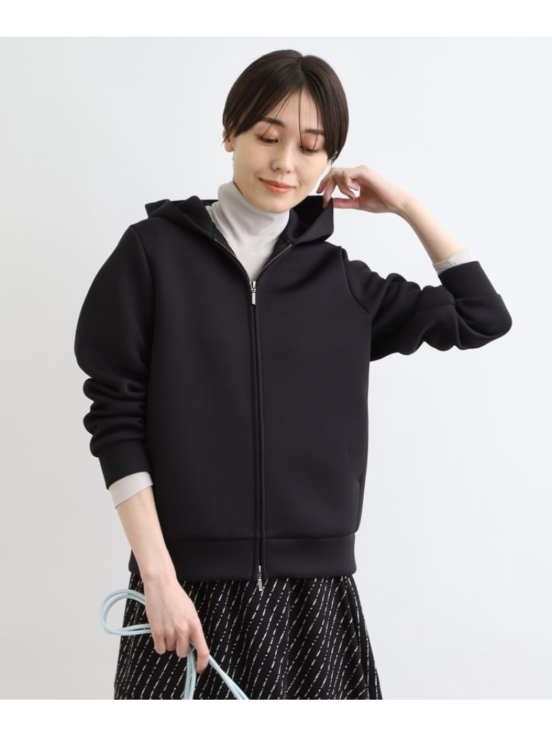 【楽天市場】【SALE／70%OFF】【洗える/UVケア/SETUP可能】ダンボールジャージパーカー INDIVI インディヴィ トップス パーカー・フーディー ブラック グレー ネイビー ...