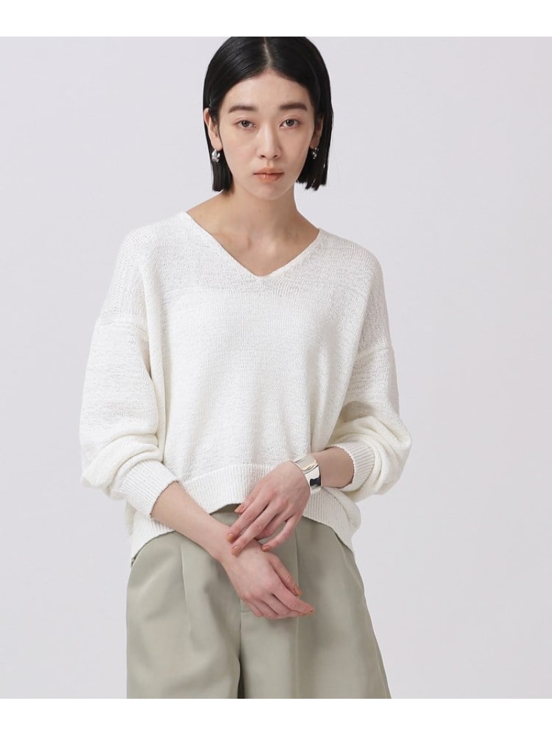 【楽天市場】【SALE／40%OFF】テープヤーンVネックニット GALLEST インディヴィ トップス ニット イエロー ホワイト ブルー ブラウン【RBA_E】【送料無料】[Rakuten ...