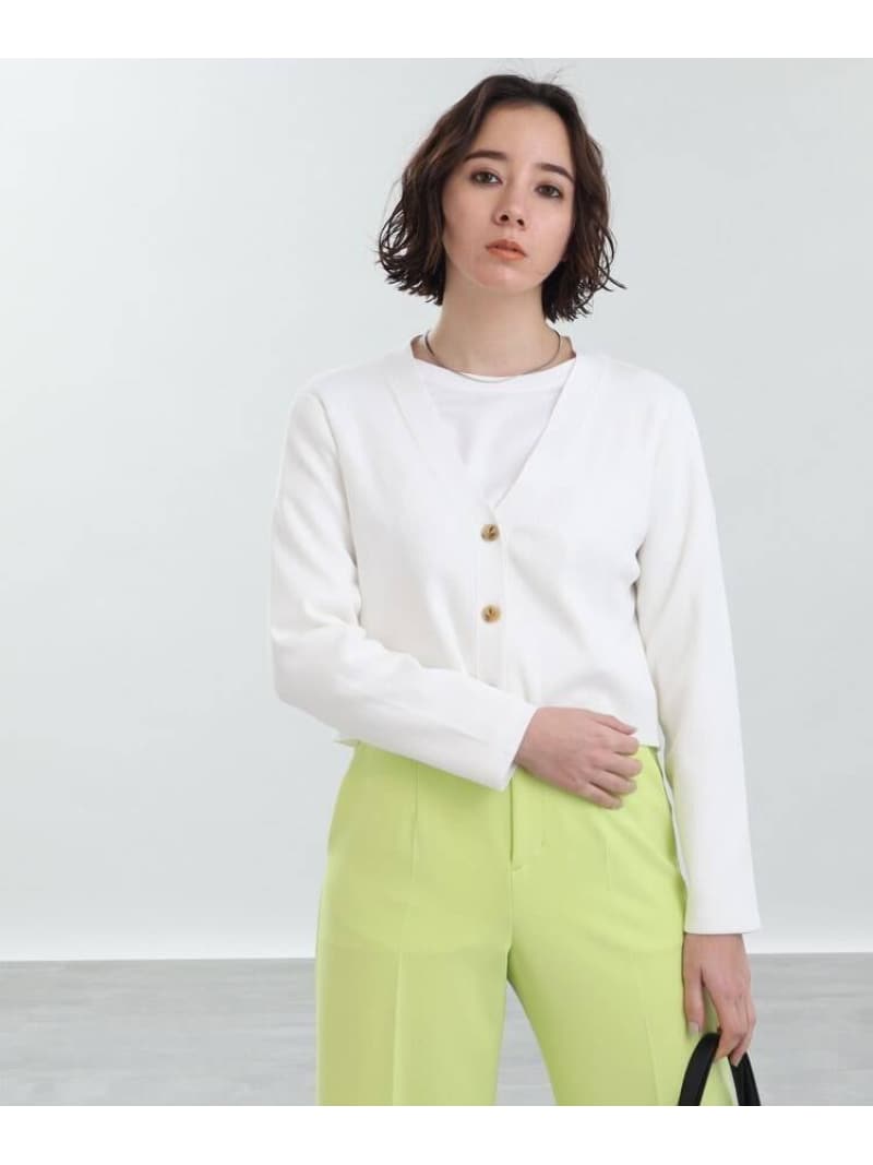 【楽天市場】【SALE／60%OFF】【クロップド丈】針抜きショートVカーディガン INDIVI インディヴィ トップス カーディガン ホワイト ブラック ブルー【RBA_E】【送料無料 ...